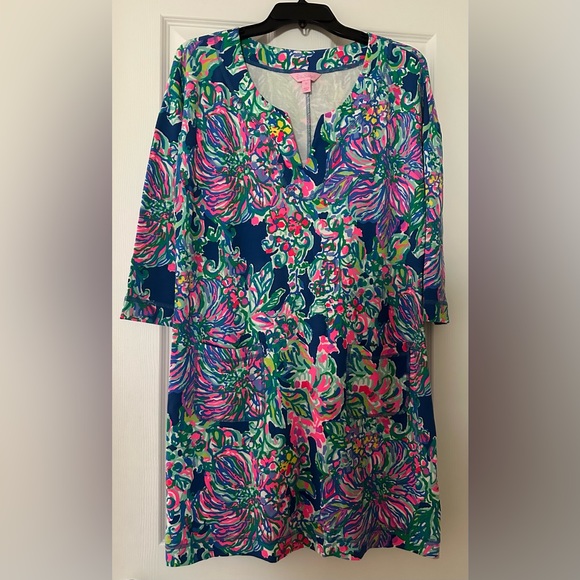 Lilly Pulitzer | Dresses | Lilly Pulitzer Joyce Upf 5 Knit Shift Dress ...